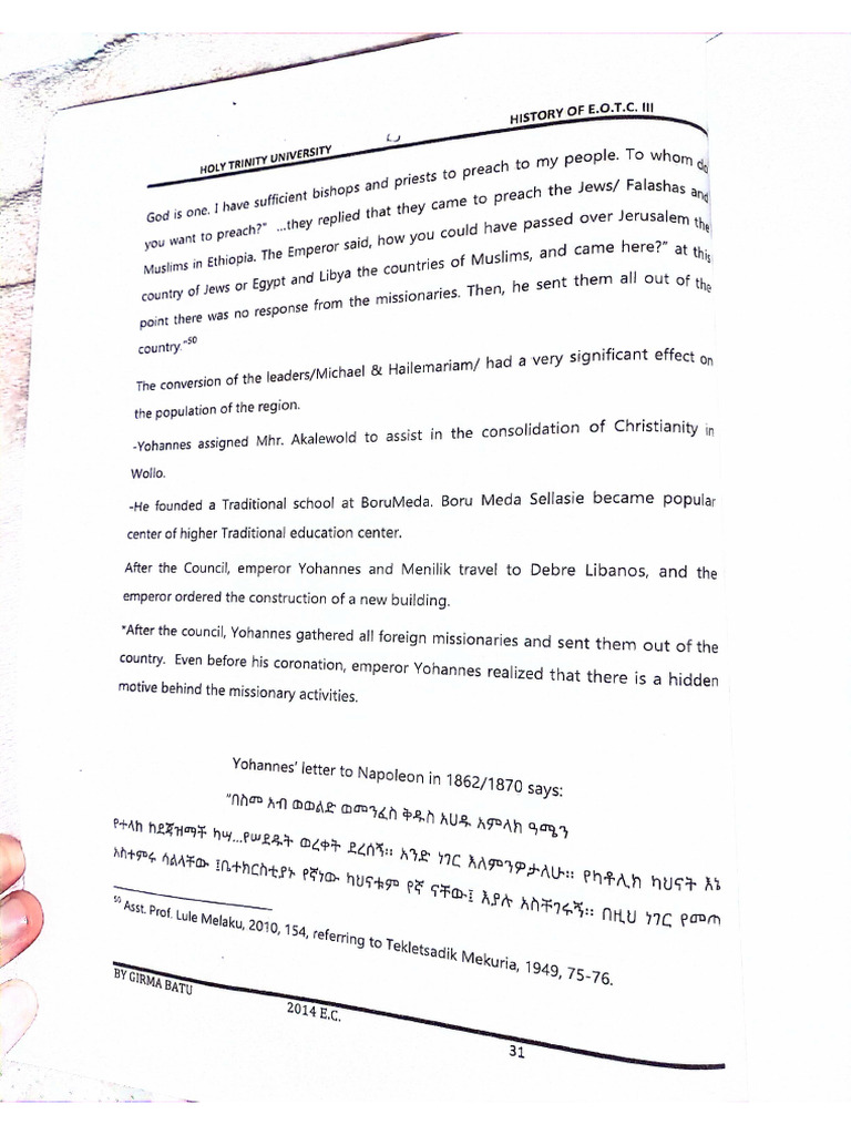 History of EOTC 3 | PDF