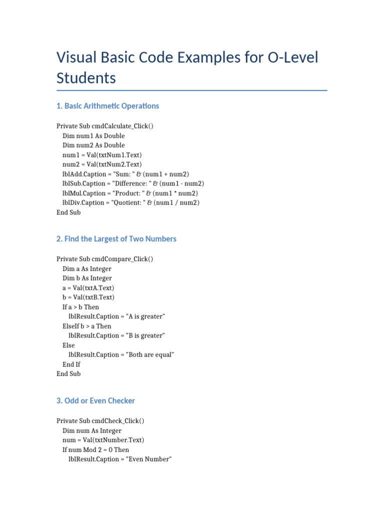 All 55 Visual Basic Codes COMPLETED | PDF | Fahrenheit | Computer ...