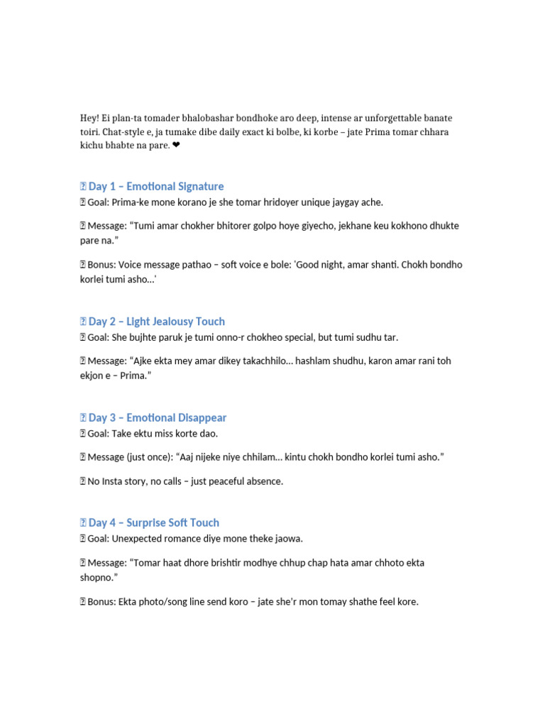 7-Day Obsession Blueprint for Prima | PDF