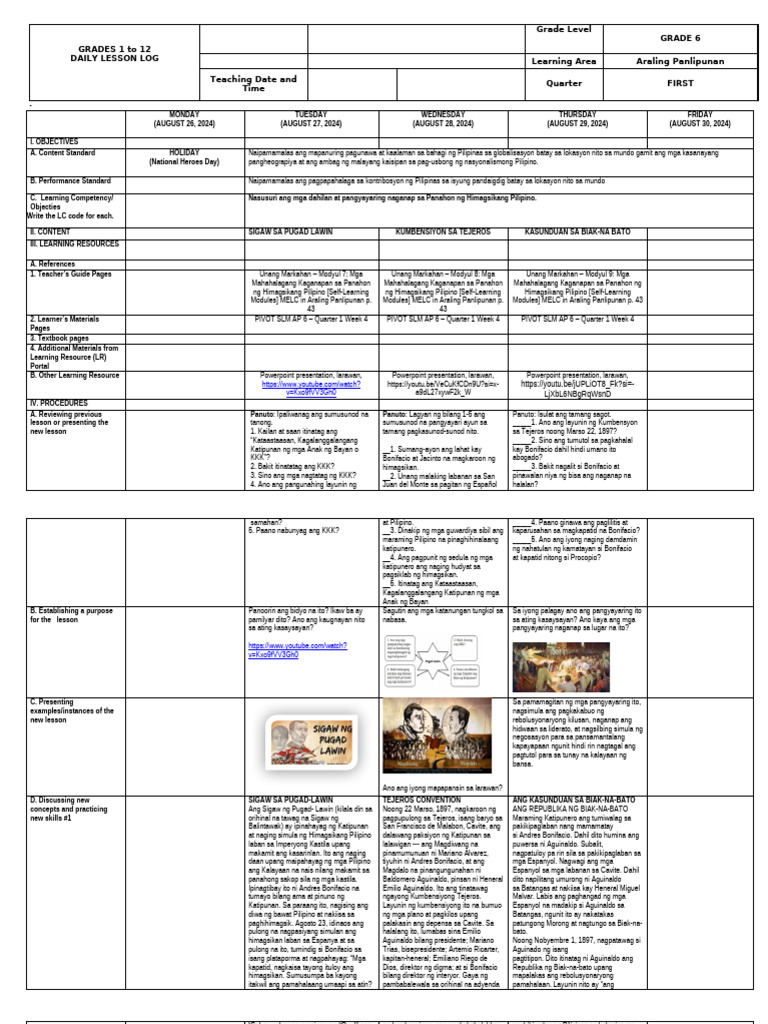 DLP AP 6 q1 Week 4 | PDF