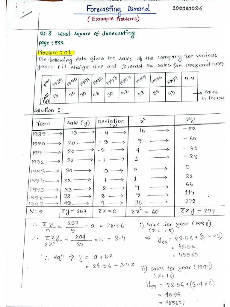Forecasting Demand | PDF