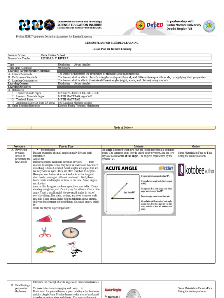 Blended SIR RICHARD MATH | PDF | Triangle | Concept