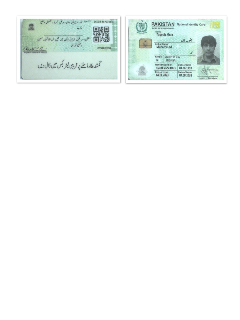 Cnic Format | PDF