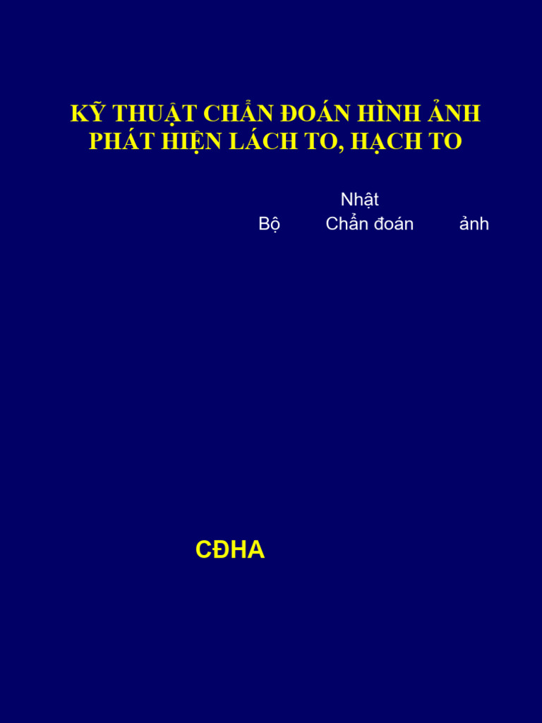 LEC 9 CĐHA H CH To Lách To | PDF