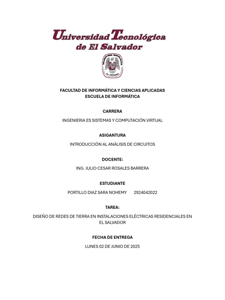 Sara Portillo - Investigación Final | PDF | Ingenieria Eléctrica ...