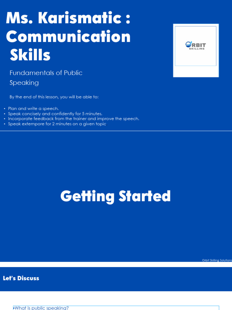 KCSPS301 - Fundamentals of Public Speaking | PDF | Public Speaking ...