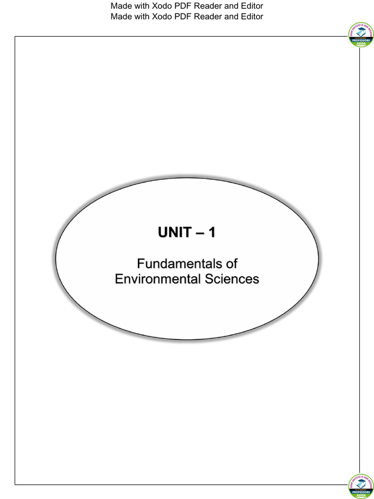 EVS (UNIT-1) Th. - Extracted | PDF | Atmosphere Of Earth | Heat Transfer
