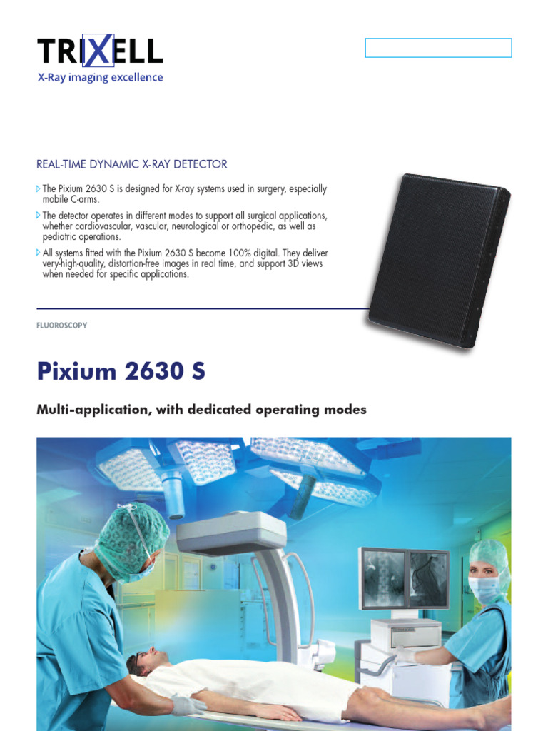 Pixium 2630 S: Real-Time X-Ray Detector | PDF | Imaging | Computer ...