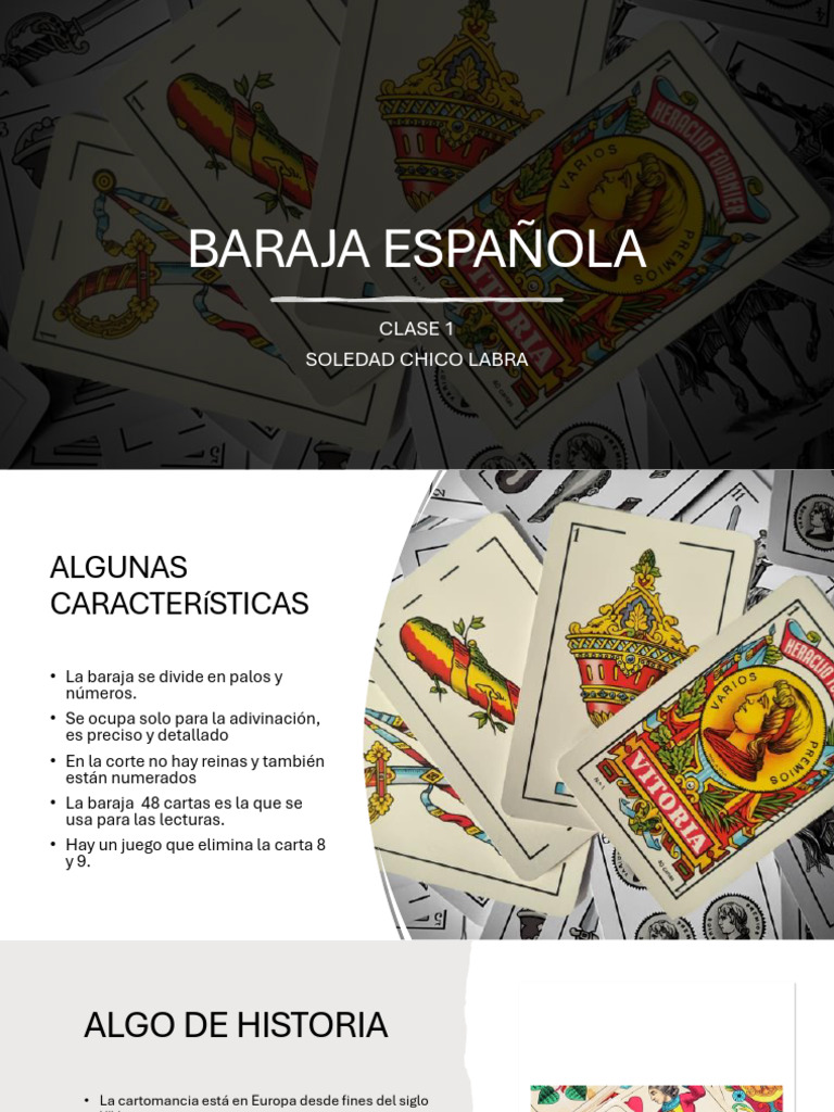 Características y Significado de la Baraja Española | PDF | Jugando a ...