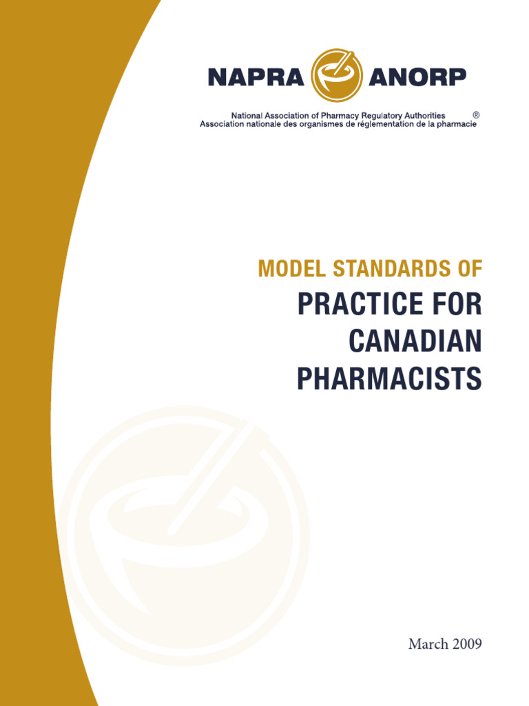 NAPRA Model Standards for Pharmacists | PDF | Medical Prescription ...