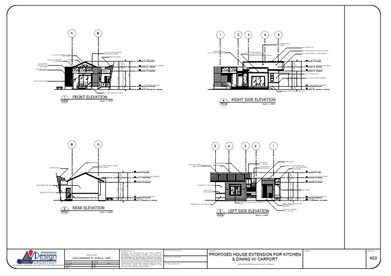 Proposed House Extension Plans | PDF | Wall | Roof