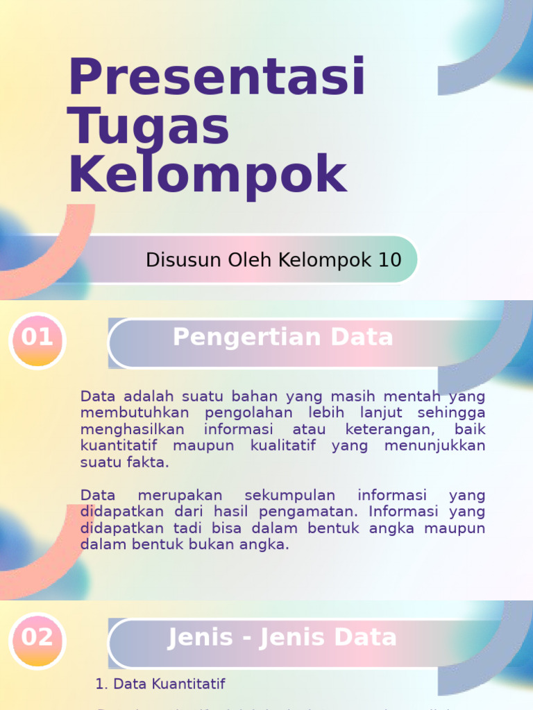 Pengertian Data Dan Jenis-Jenis Data | PDF