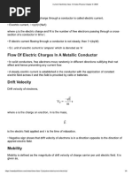 Class12 Current Electricity Notes | PDF