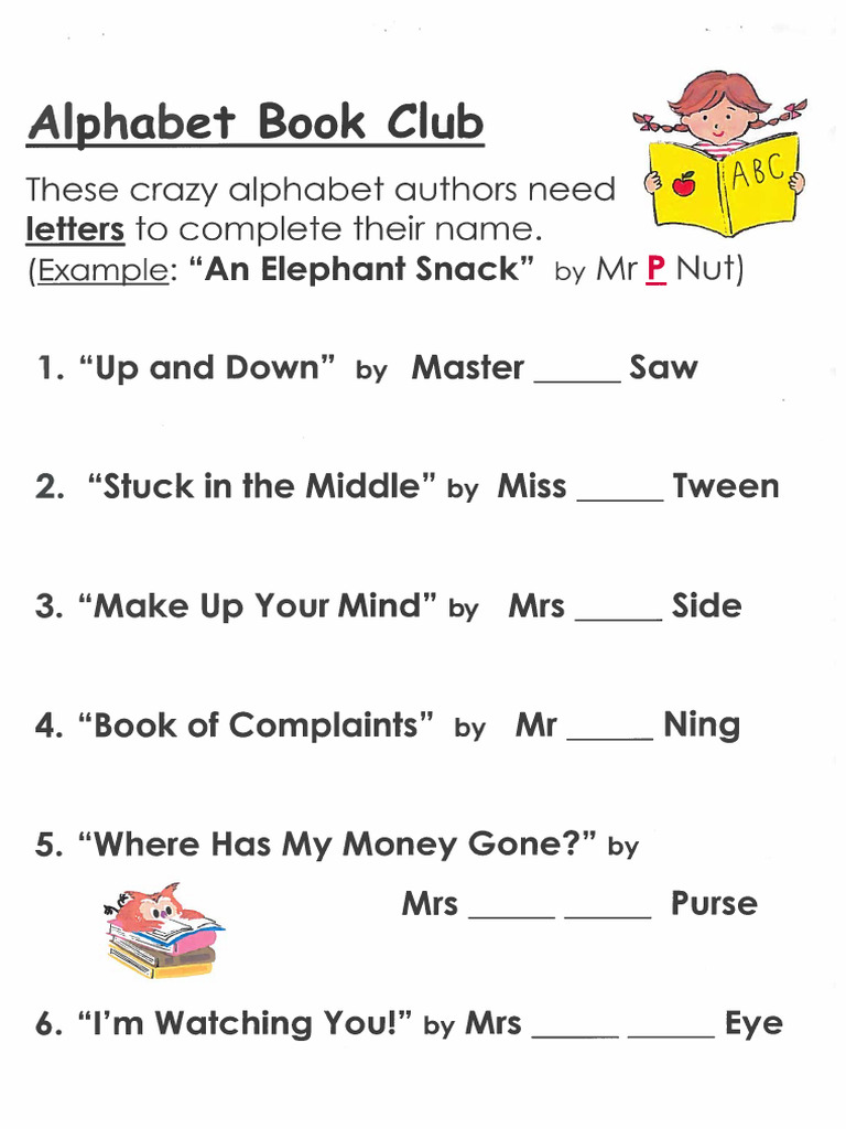 SACEE - Alphabet Book Club | PDF