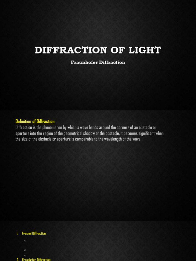 DIFFRACTION and Polarisation - 64430888 | PDF | Polarization (Waves) | Diffraction