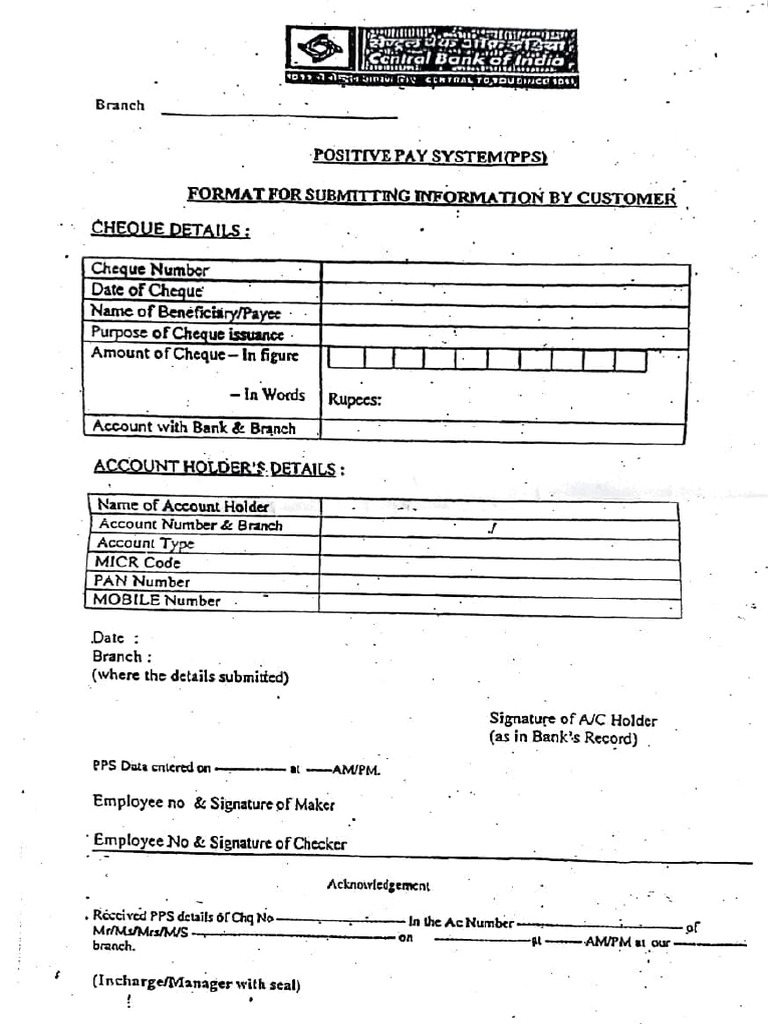 PPS Form | PDF