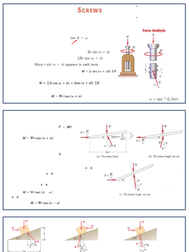 Screw Jack | PDF | Force | Screw