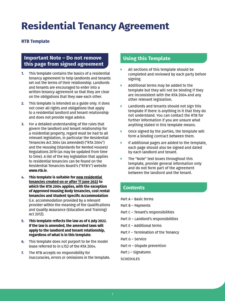 Tenancy Lease Form (DEC 2022) Tenancy Agreement | PDF | Leasehold ...