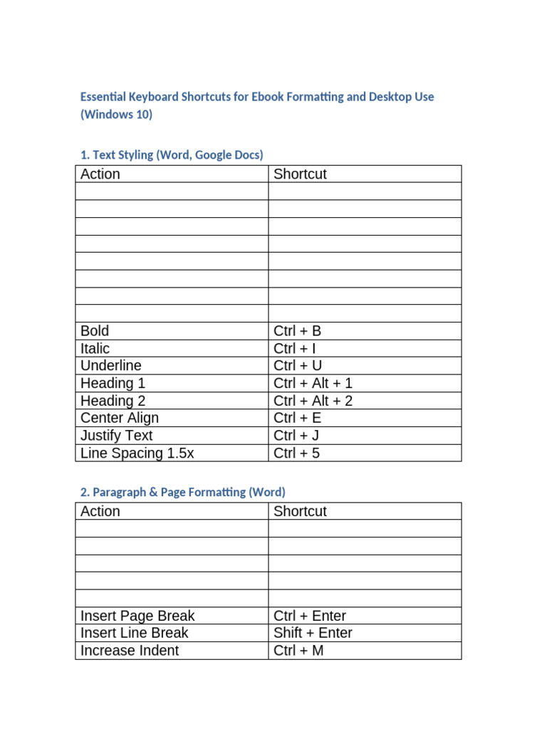 Complete Windows Shortcuts | PDF | Control Key | Computer Keyboard
