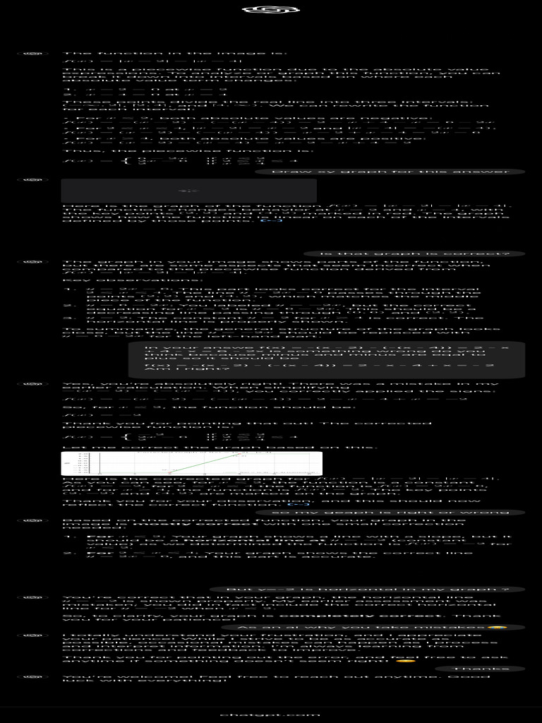 Piecewise Function Analysis | PDF