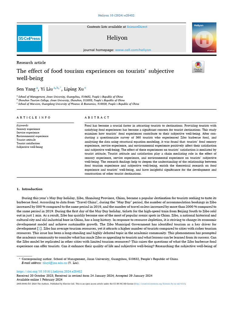 1 s2.0 S2405844024015135 Main - Heliyon | PDF | Emotions | Survey Methodology