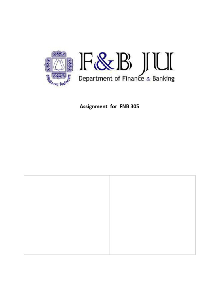 Assignment For FNB 305 PDF | PDF | Islamic Banking And Finance ...