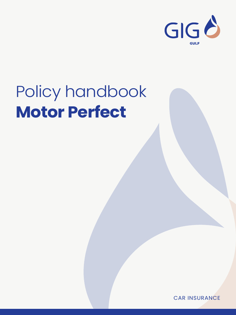 GIG Motor Perfect Insurance Handbook | PDF | Insurance | Deductible