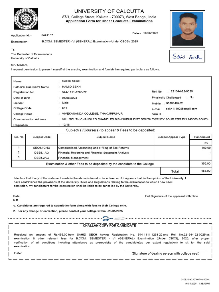 Enrolment - Form - 544 1111 1263 22 - 16 05 2025 - 13 38 | PDF ...