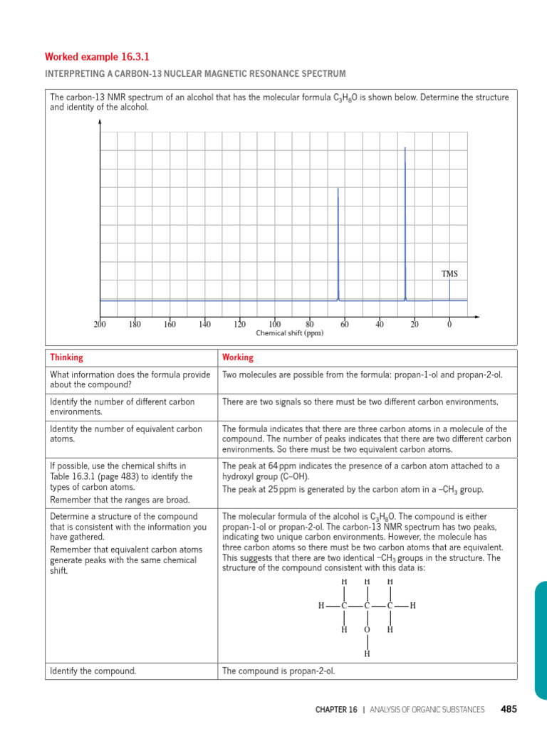 The Steps To A C NMR and H NMR Spectroscopy Question | PDF | Nuclear ...