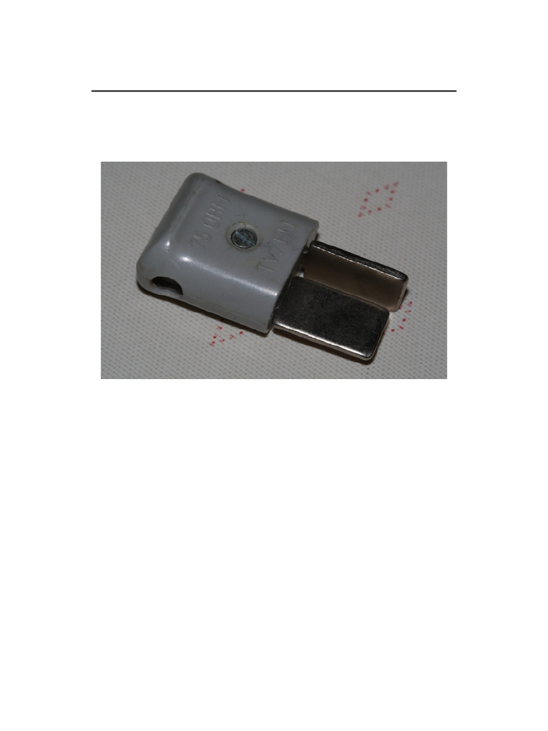 Vintage FM/AM/TV Antenna Plugs Guide | PDF