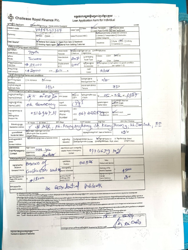 Somneang (Tacoma) | PDF