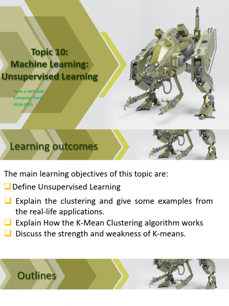 Week 14 and 15 Machine Learning Unsupervised 2 | PDF | Cluster Analysis | Machine Learning