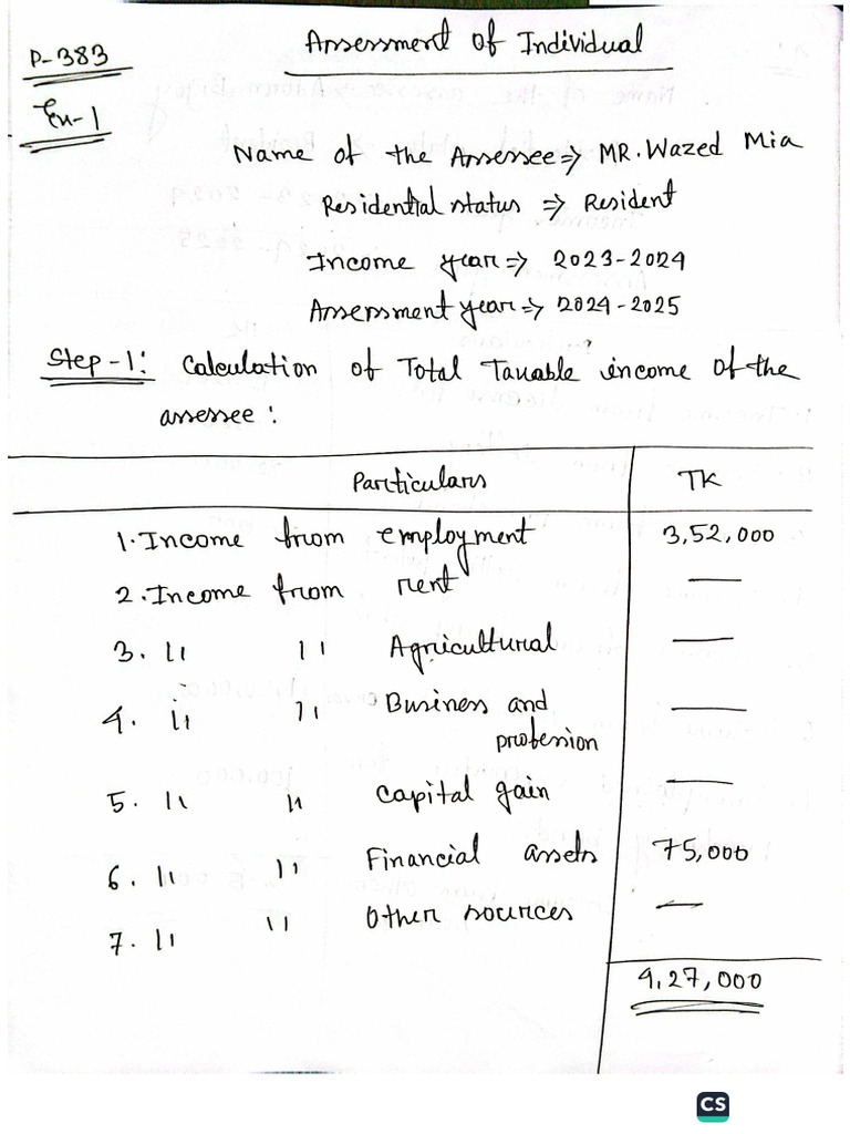 Assessment of Individual - 1 | PDF