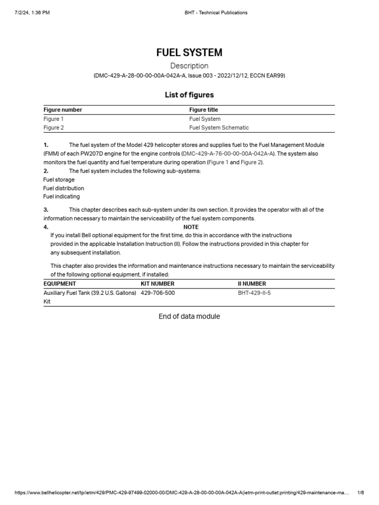 Bell 429 Fuel System Overview | PDF | Manufactured Goods
