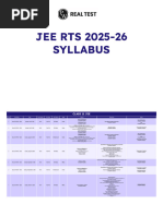 Syllabus of Real Test Series 2026 | PDF | Reaction Rate | Activation Energy