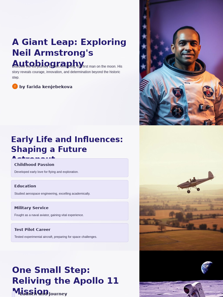 A Giant Leap Exploring Neil Armstrongs Autobiography | PDF