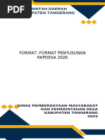 Dokumen RKP Desa Tahun 2026 | PDF