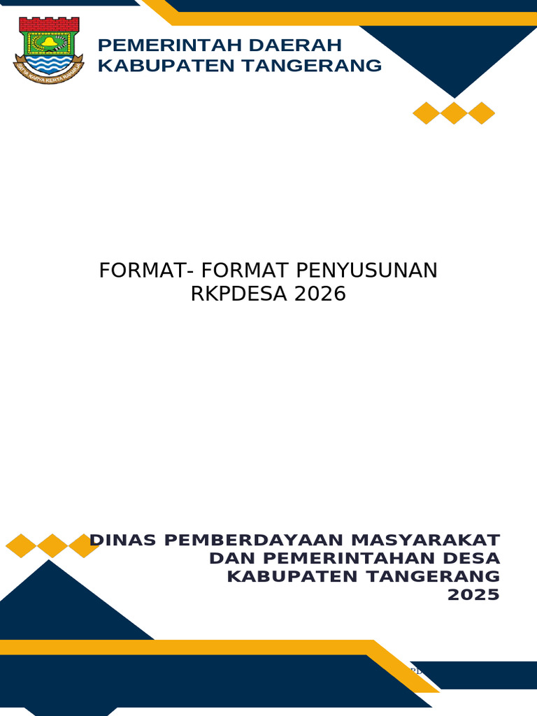 Format 2026 RKP Desa | PDF