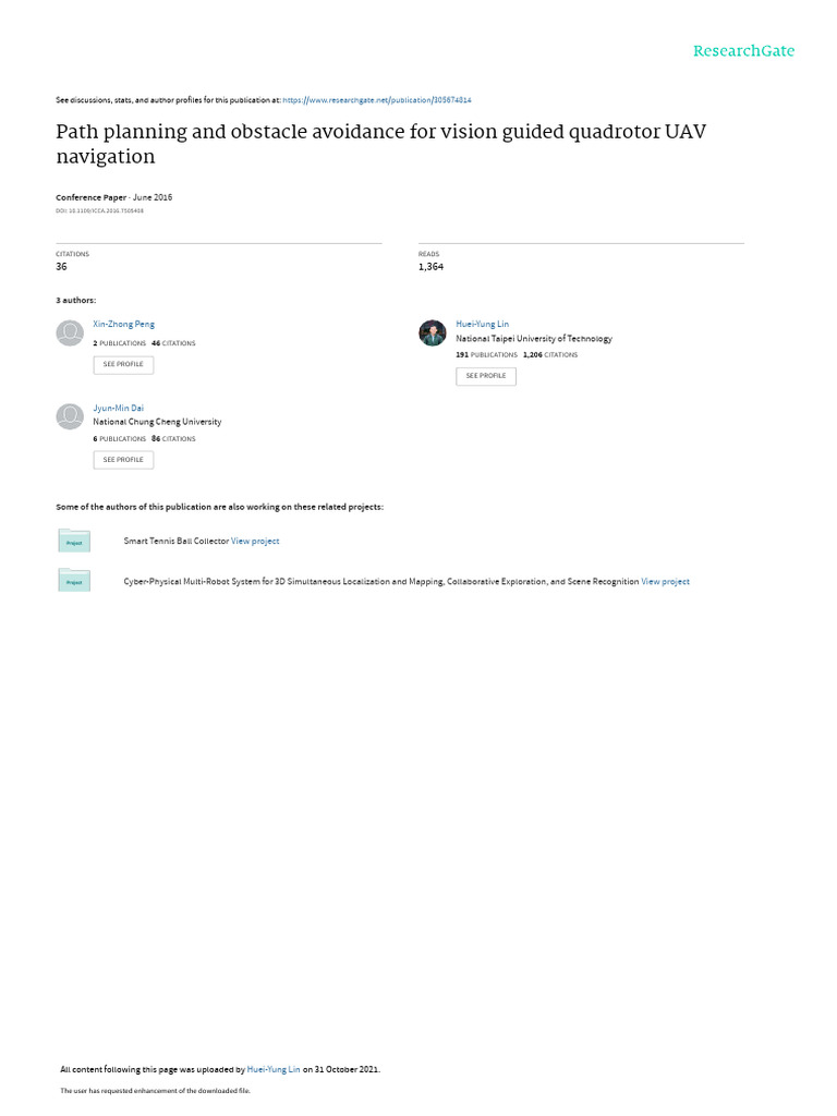 21.Access-Autonomous Quadrotor Navigation With Vision Based Obstacle Avoidance and Path Planning ...