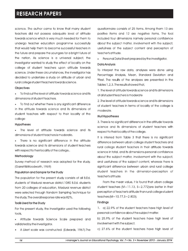 School Reserach Paper 2 | PDF