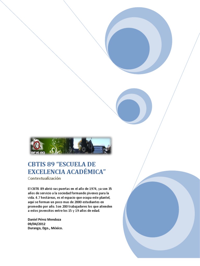 Cbtis 89 "Escuela de Excelencia Académica" | PDF | Educación Secundaria | Maestros