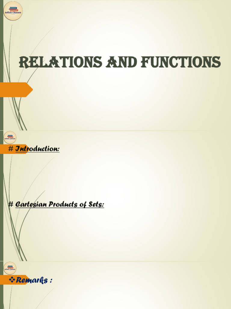 Chapter 2 RELATIONS AND FUNCTIONS Class 11 | PDF | Function ...