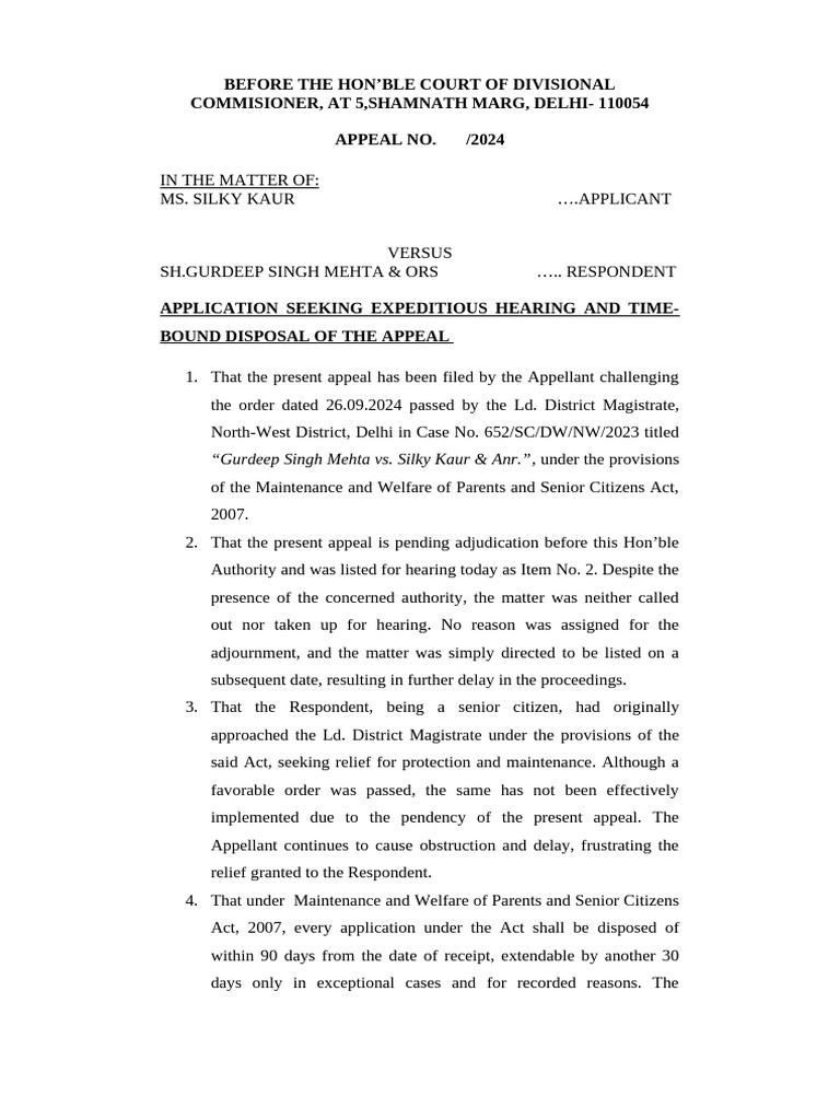 Application For Expeditious Trial | PDF | Political Law | Common Law