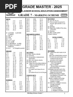 Grade 5 School Assessment Marking Scheme | PDF