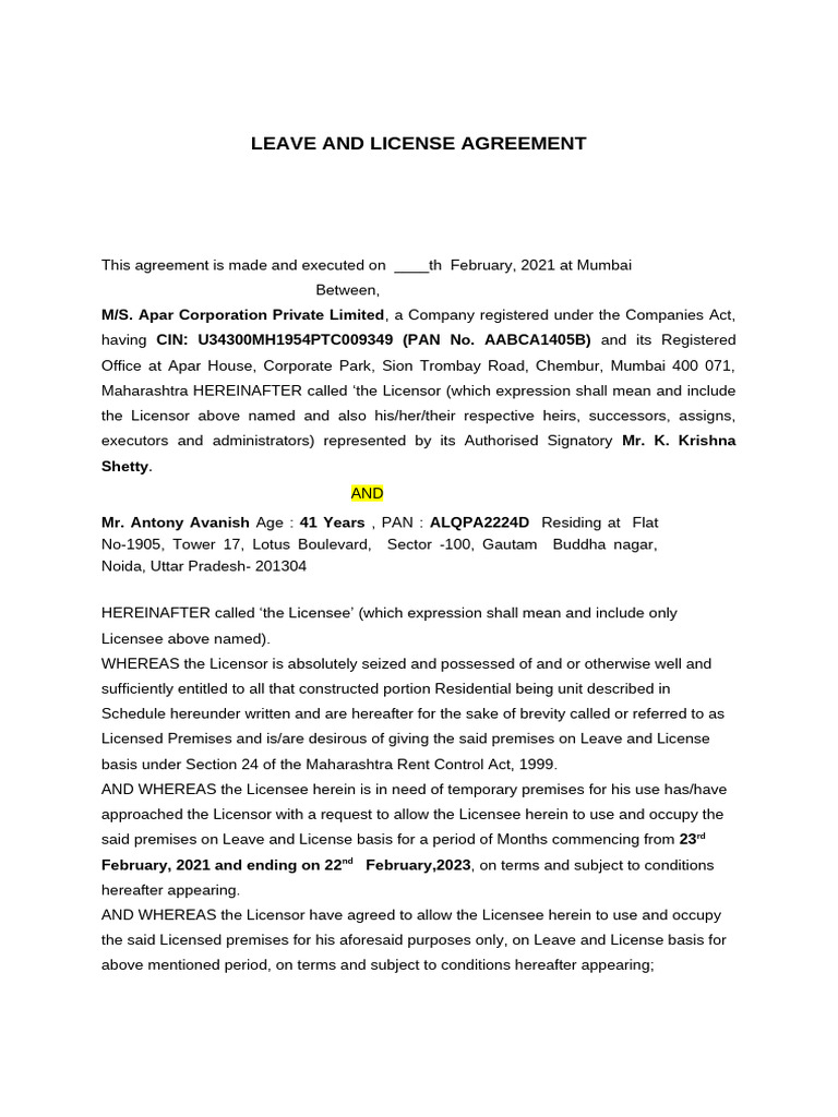 NCP B4102 Elisium 17 02 21 | PDF | License | Lease