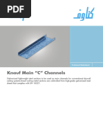Knauf UW Profiles Technical Datasheet | PDF