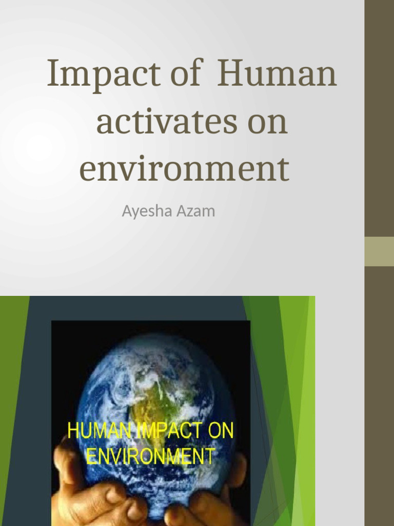 Impactofhumanactivities 210113181408 | PDF | Climate Change | Human ...