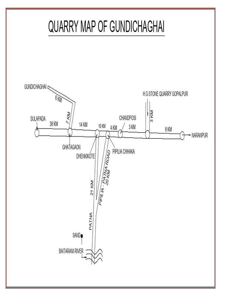 Quarry Map of Gundichaghai | PDF
