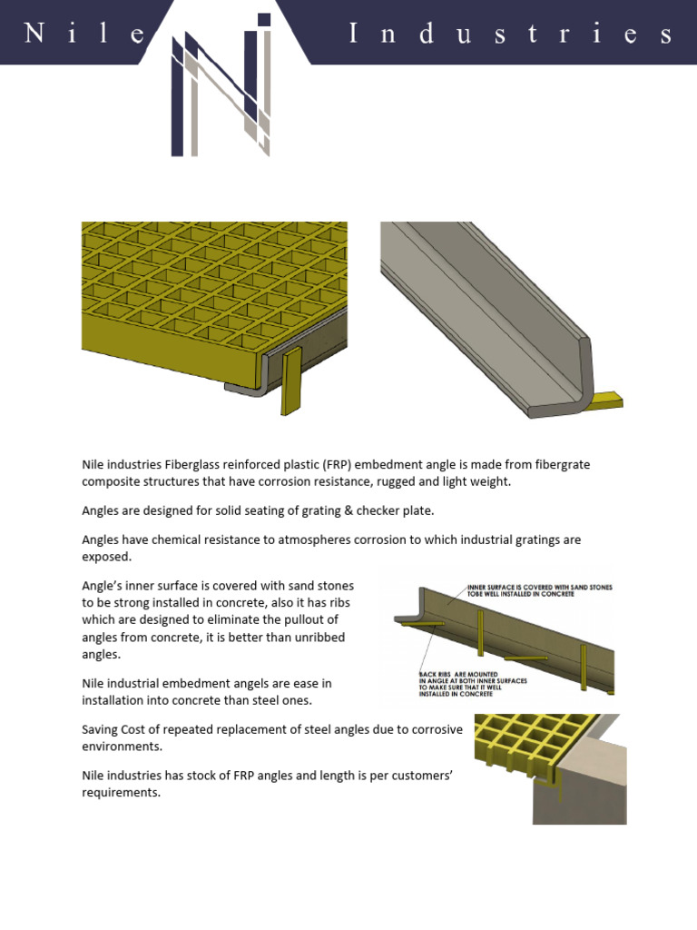 GRP Angle TD Sheet | PDF | Concrete | Fibre Reinforced Plastic