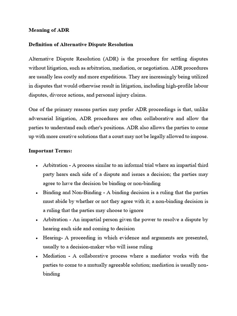 Arbitration | PDF | Alternative Dispute Resolution | Mediation